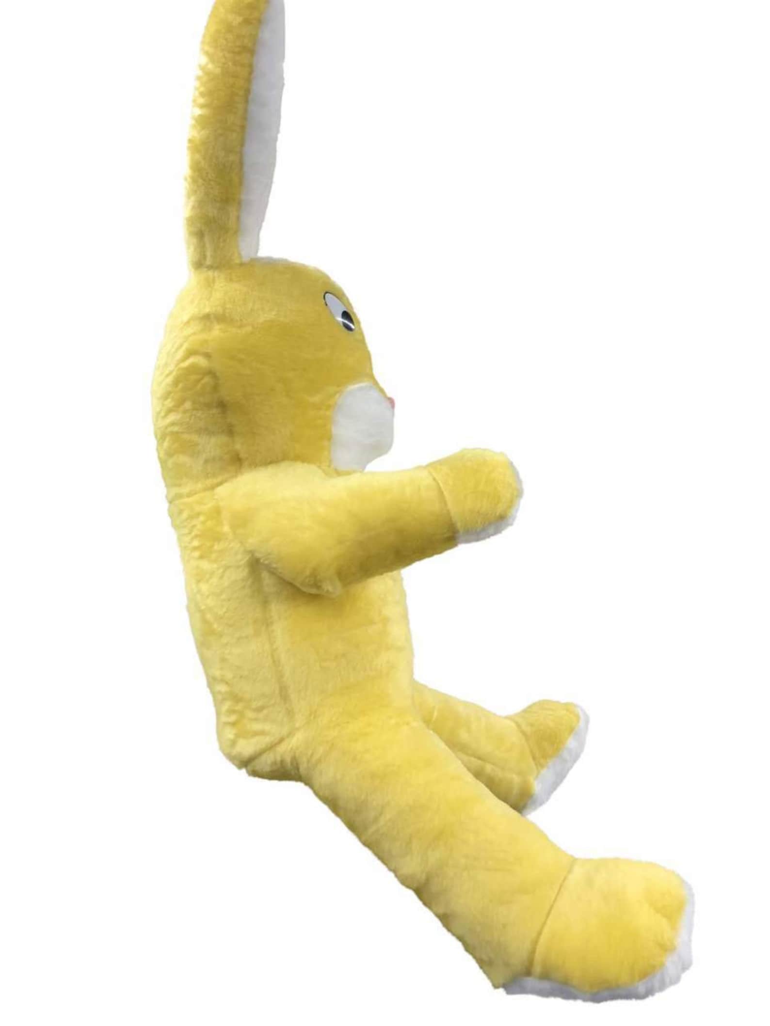 American Made Giant Stuffed Yellow Bunny 60 Inch Soft Big Plush Rabbit ...