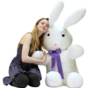 American Made Giant Stuffed Bunny 60 Inch Soft Big Plush 5 Foot Rabbit ...
