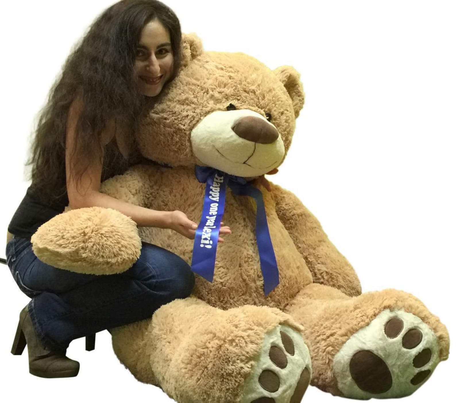 Custom Personalized Big Plush Giant Teddy Bear 5 Feet Tall - Etsy