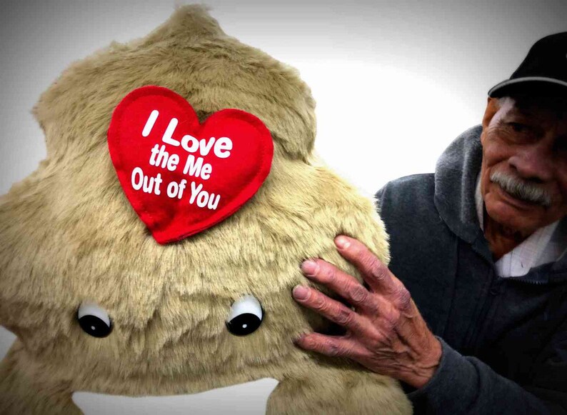 Poop Emoji Plush Huge Stuffed Plushie With Heart I Love the Me - Etsy