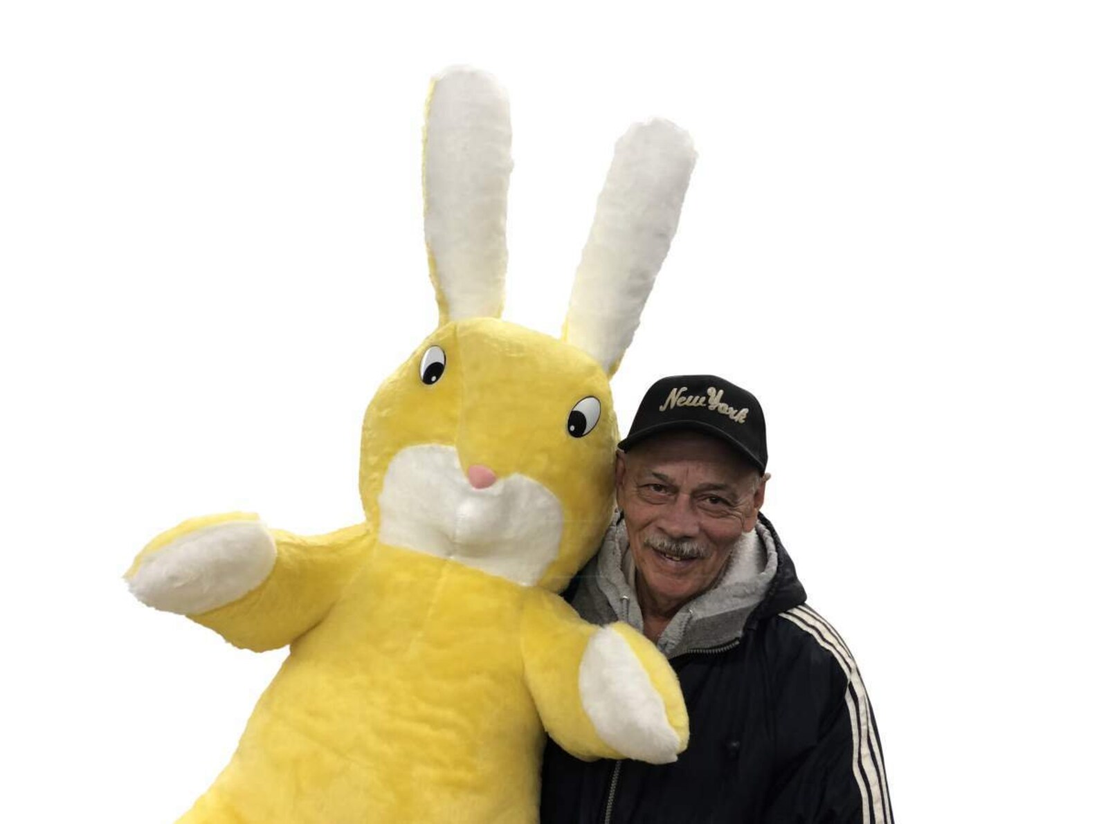 American Made Giant Stuffed Yellow Bunny 60 Inch Soft Big Plush Rabbit ...