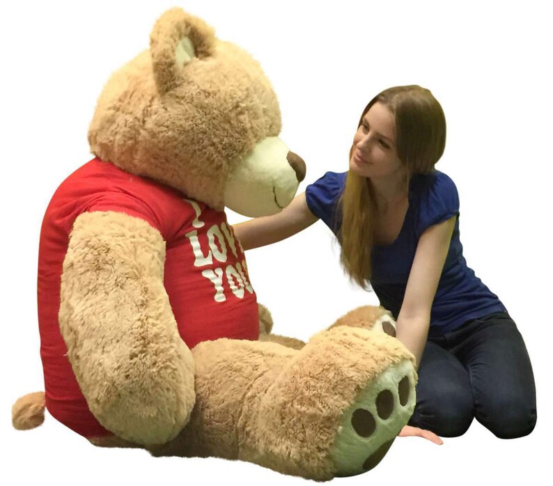 I Love You Giant 5 Foot Teddy Bear Soft 60 Inch Wears I Love - Etsy