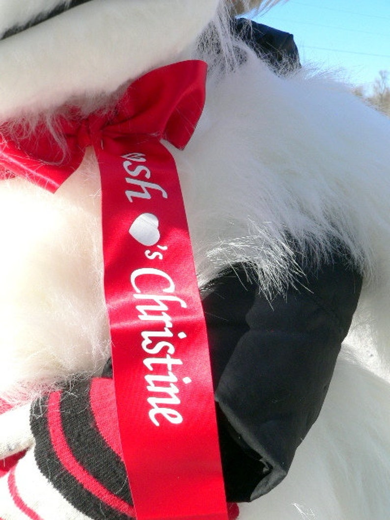 Personalized Giant Stuffed White Fluffy Gorilla Monkey With - Etsy