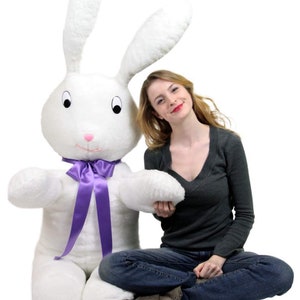 American Made Giant Stuffed Bunny 60 Inch Soft Big Plush 5 Foot Rabbit ...
