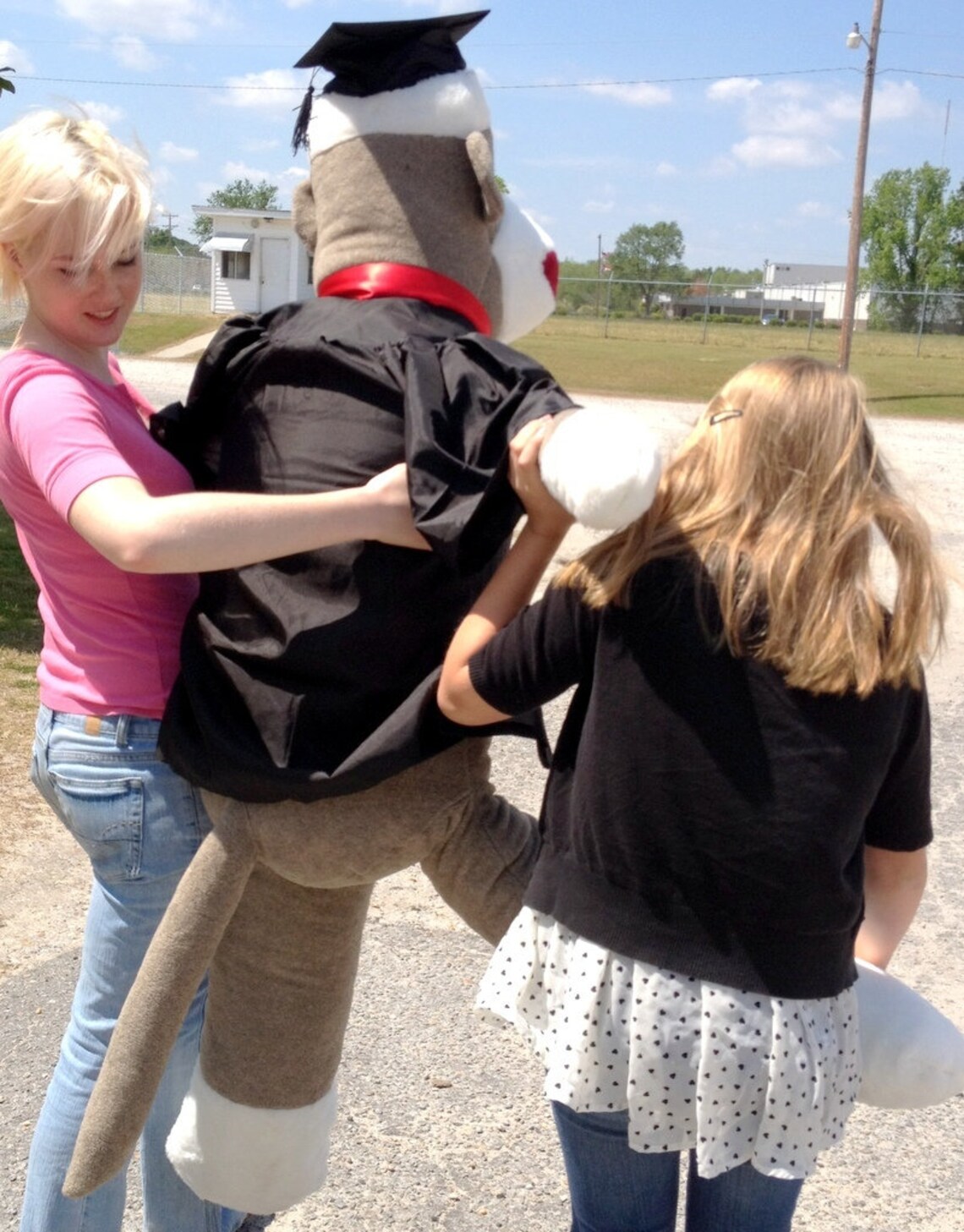 72 Inch Big Plush Giant Graduation Sock Monkey 6 Feet Wears - Etsy