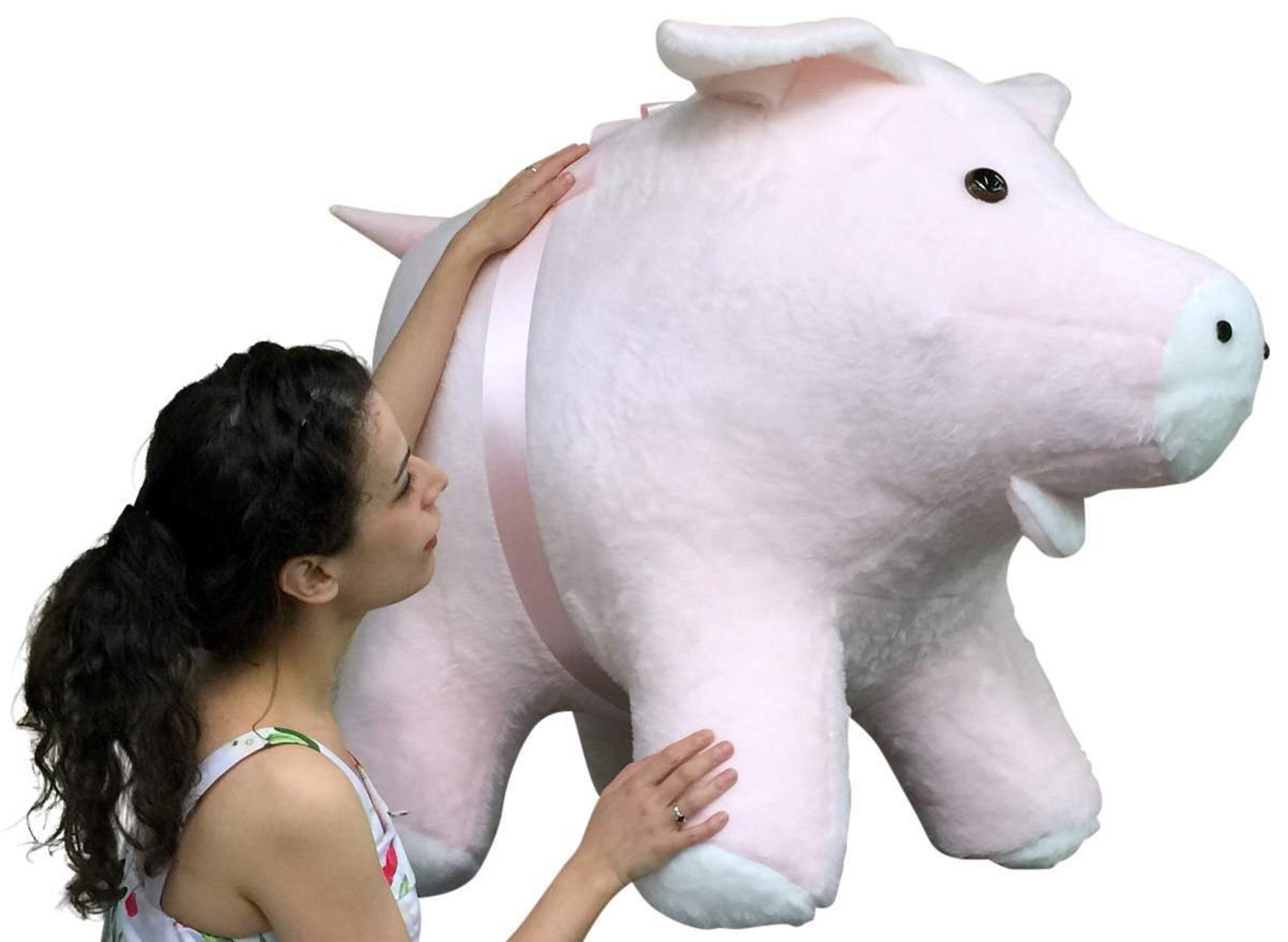 American Made Giant Stuffed Pig 40 Inches Pink Color Soft Made - Etsy