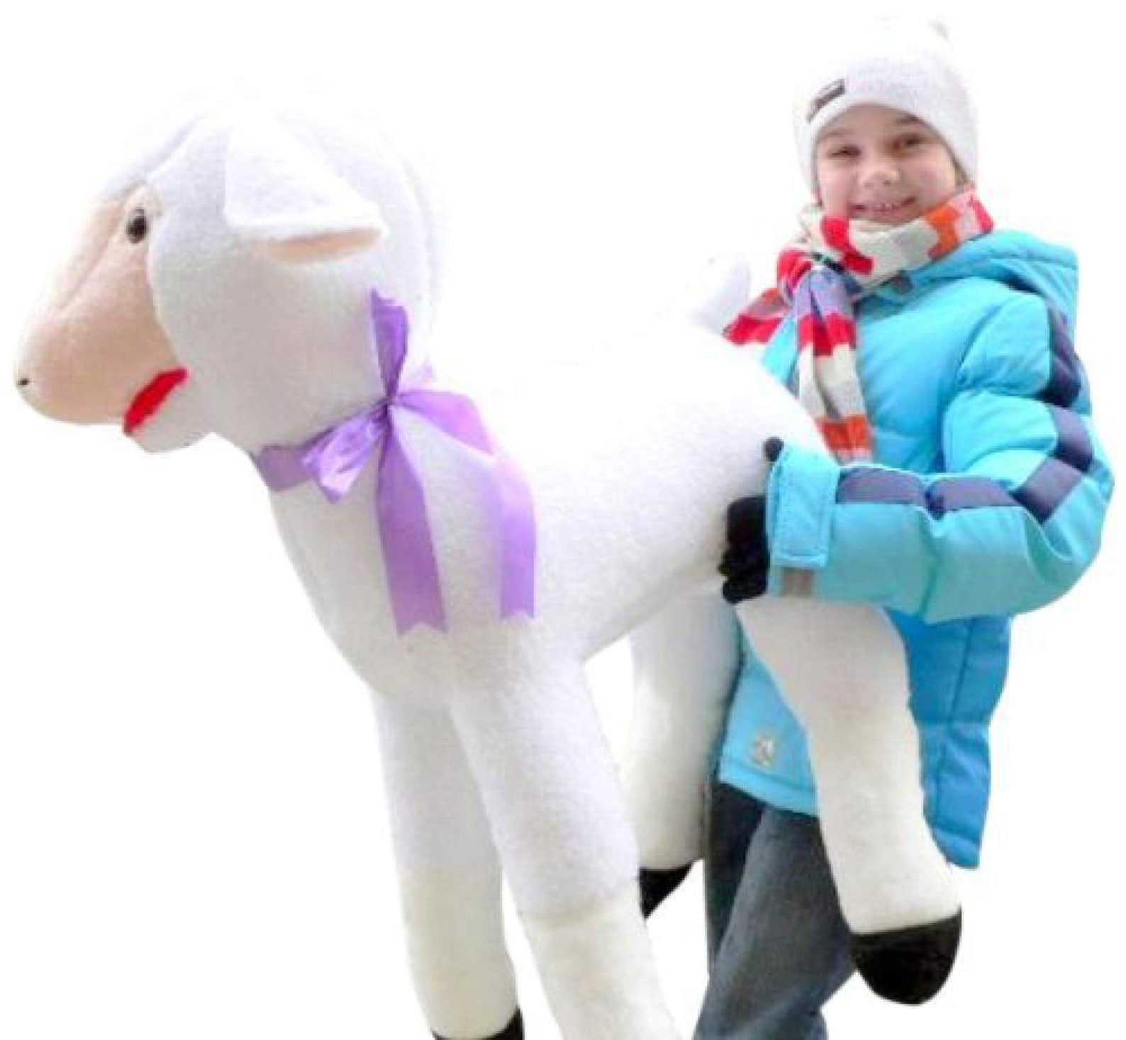 American Made Giant Stuffed Lamb 34 Inch Soft Plush Sheep Made in USA ...