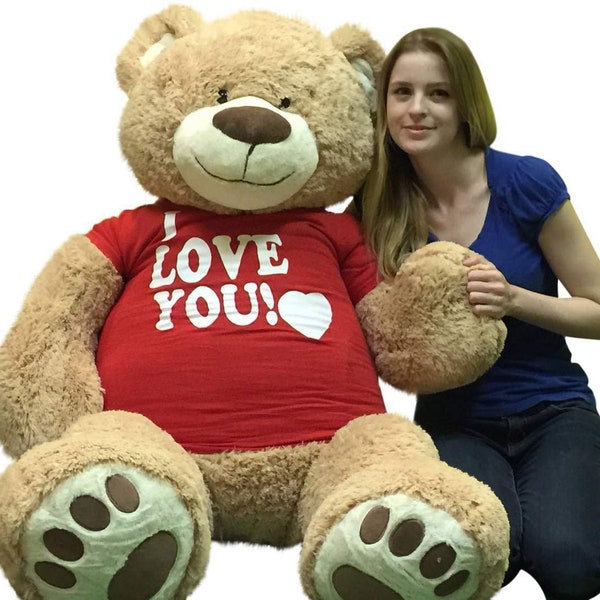 I Love You Giant Teddy Bear Etsy