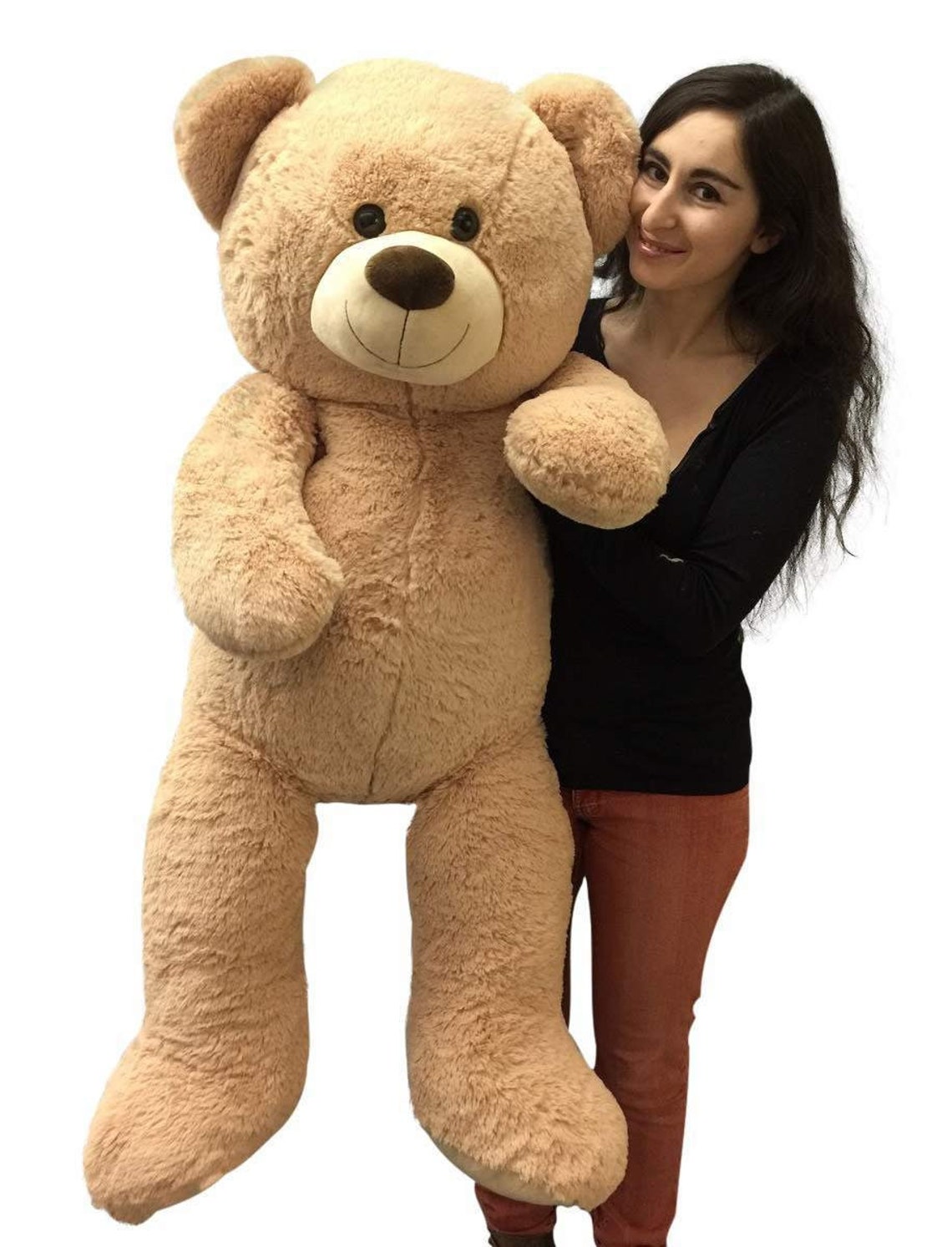 Big Plush 4 Foot Teddy Bear Extra Soft 48 Inch Beige Tan Jumbo - Etsy