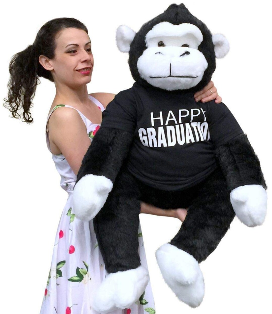 Happy Graduation Giant Stuffed Gorilla 40 Inch Big Plush Soft Plush ...