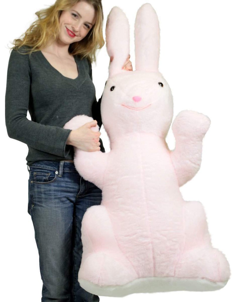 American Made Giant Stuffed Bunny Pink Soft 42 Inch Big Plush | Etsy