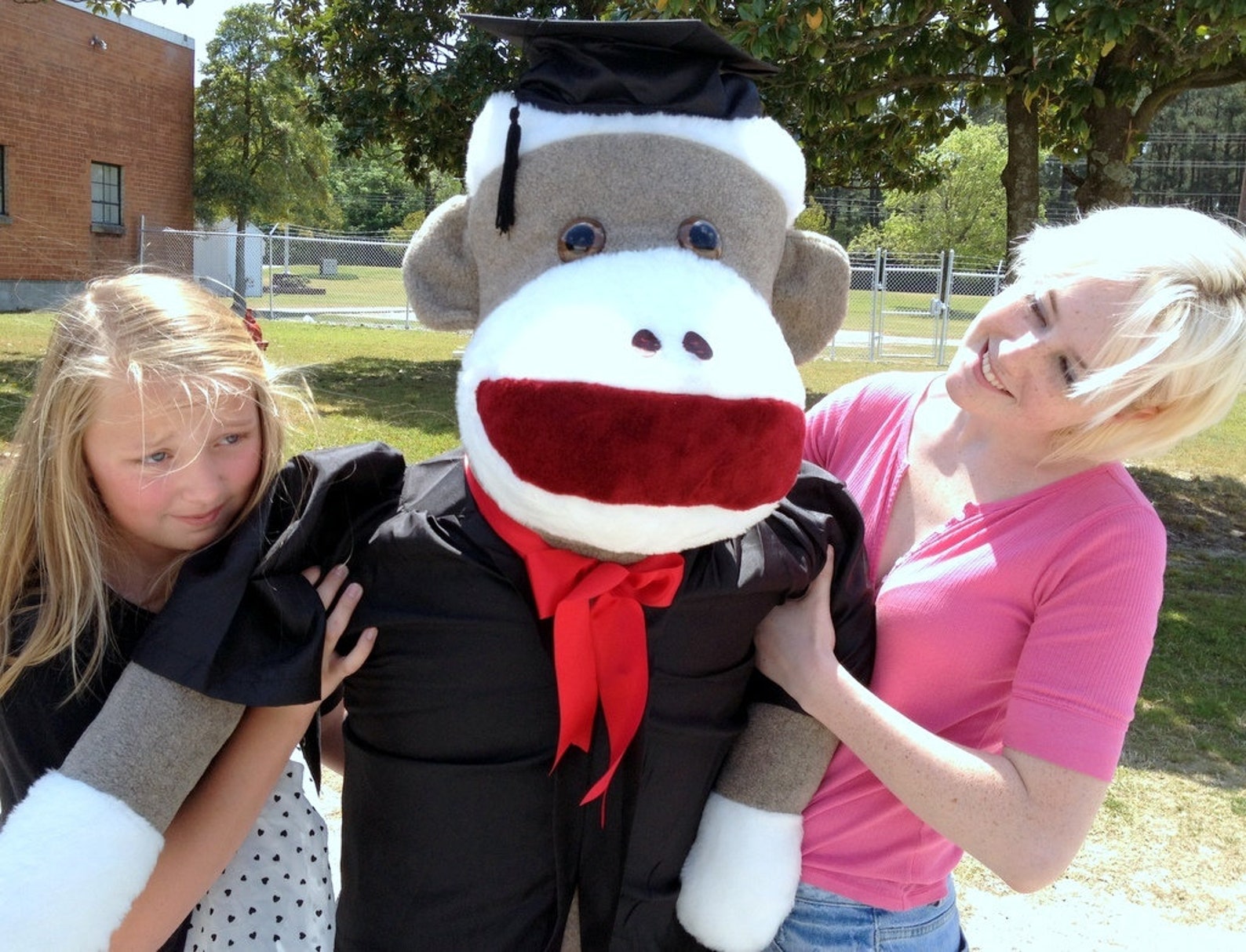 72 Inch Big Plush Giant Graduation Sock Monkey 6 Feet Wears - Etsy