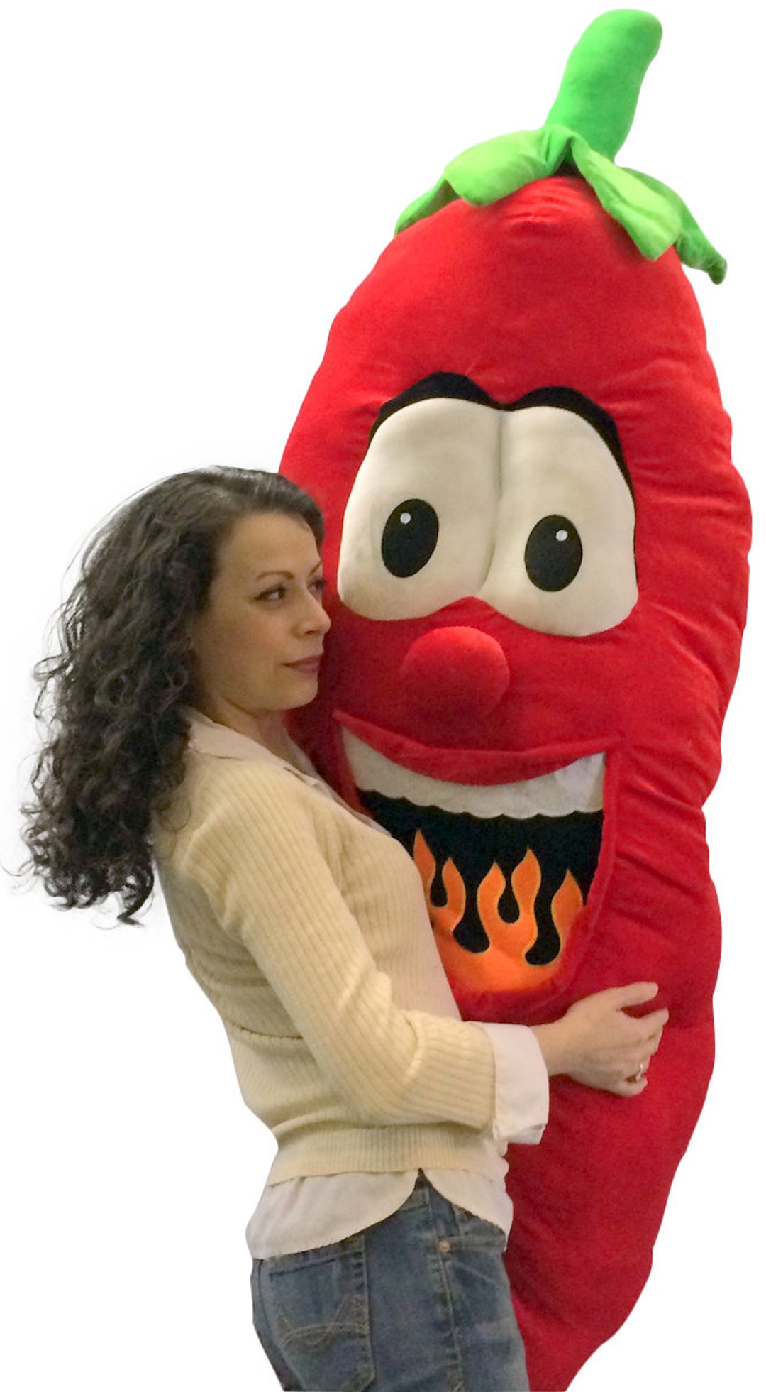 Big Plush Stuffed Red Pepper 66 Inch Soft Giant Fruit Vegetable Huge ...