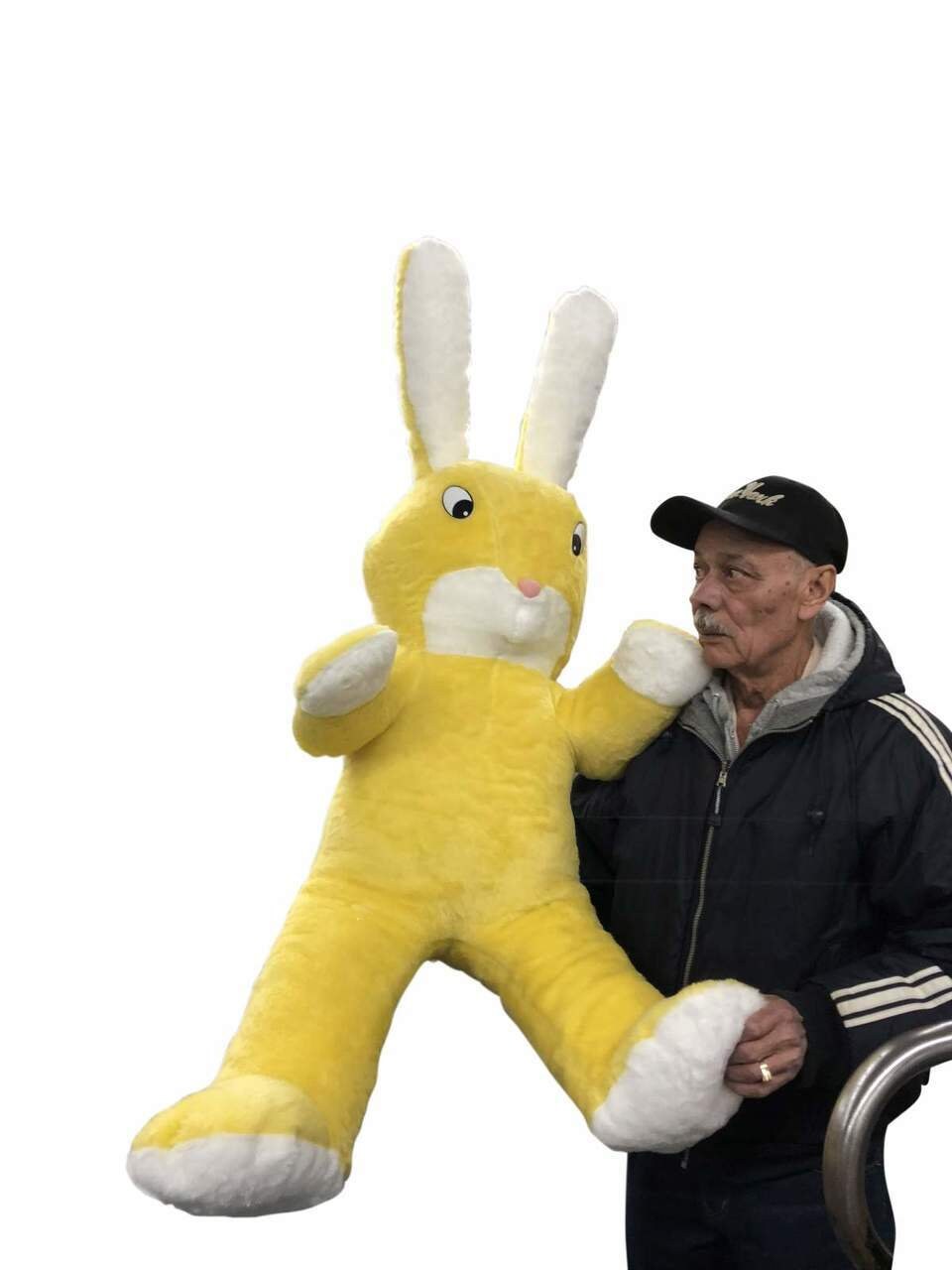 American Made Giant Stuffed Yellow Bunny 60 Inch Soft Big - Etsy