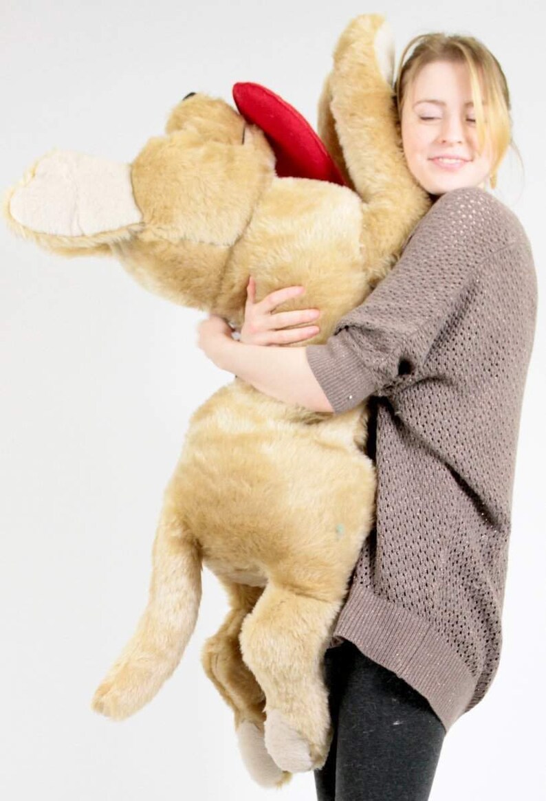 American Made Giant Stuffed Dog 42 Inch Soft Romantic Golden - Etsy