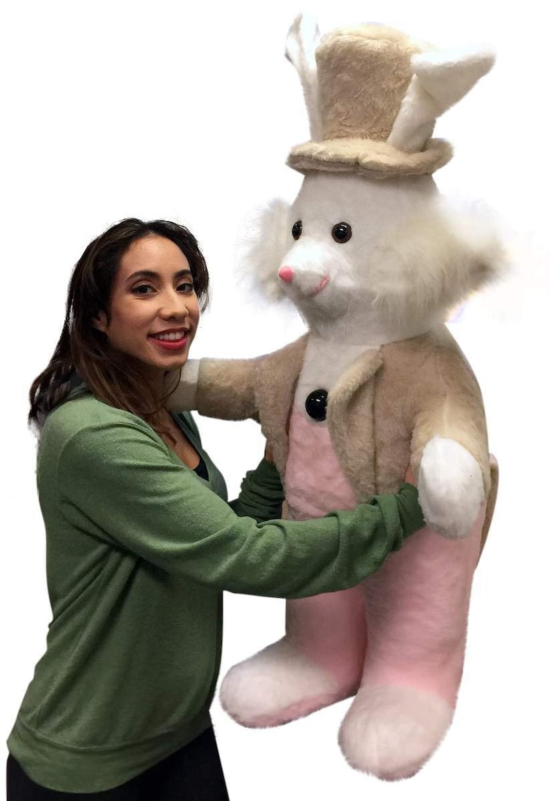 American Made Giant Stuffed Bunny Rabbit Wearing Tuxedo 4 Feet - Etsy