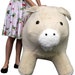 American Made Giant Stuffed Pig 40 Inch Brown Soft Plush Hog - Etsy