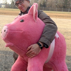 Giant Stuffed Pink Pig 32 Inches Soft Made in Theusa America - Etsy