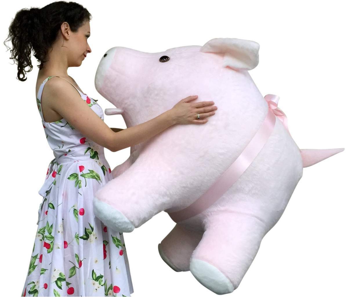 American Made Giant Stuffed Pig 40 Inches Pink Color Soft Made - Etsy