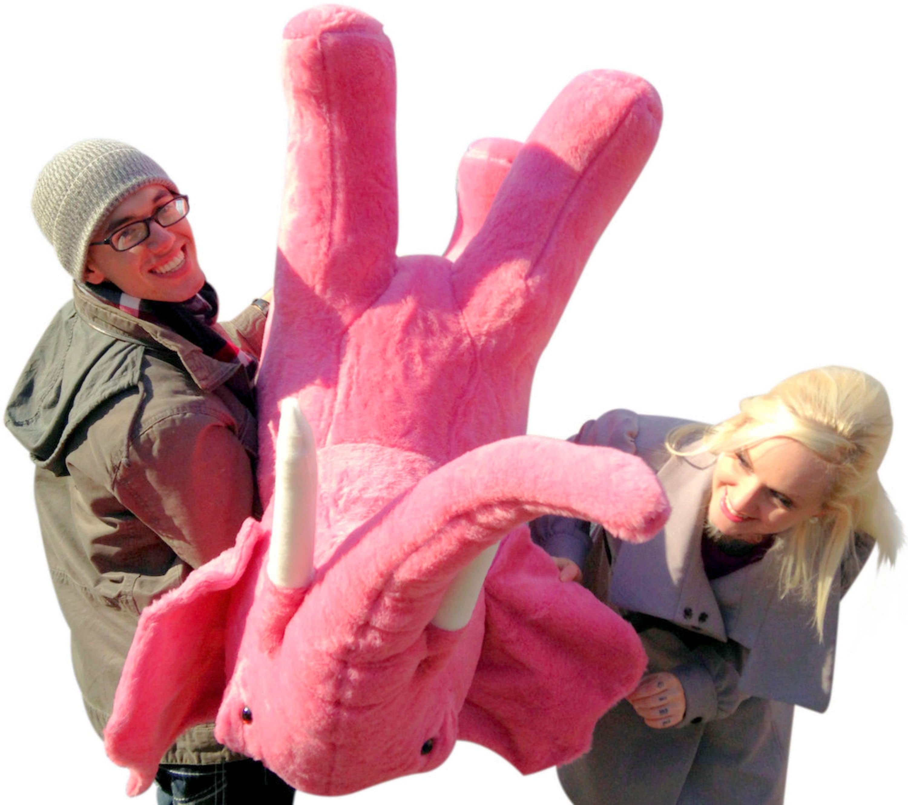 American Made Giant Stuffed Pink Elephant Huge 54 Inches Long - Etsy