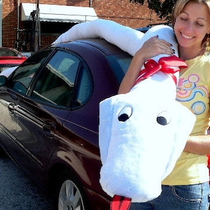 American Made Giant Stuffed Snake 18 Feet Long Big Plush Light Blue ...