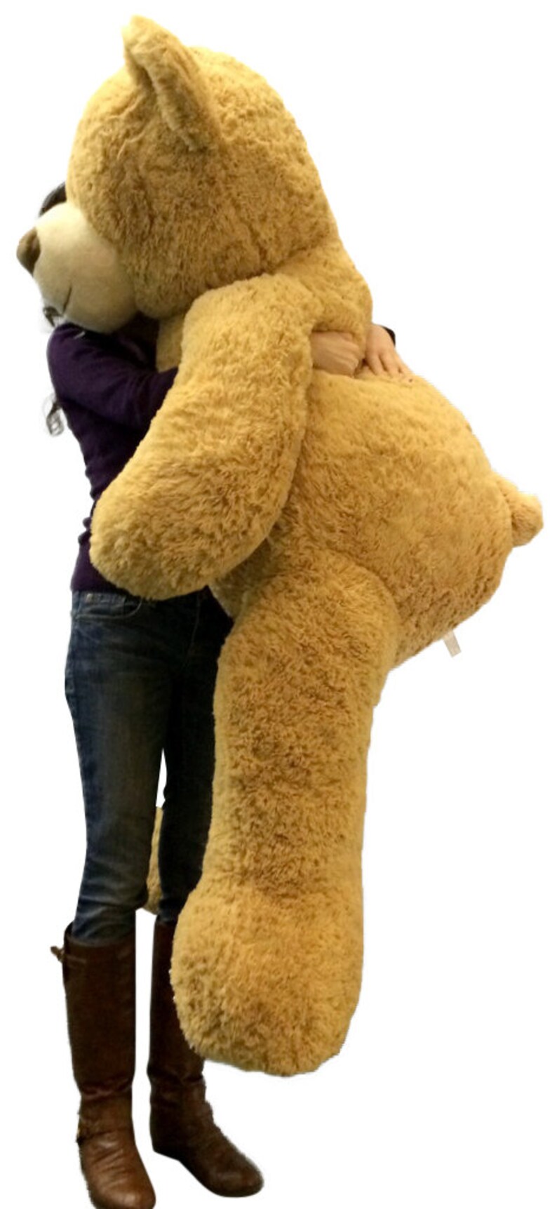 5 Foot Very Big Smiling Teddy Bear Soft With Bigfoot Paws | Etsy