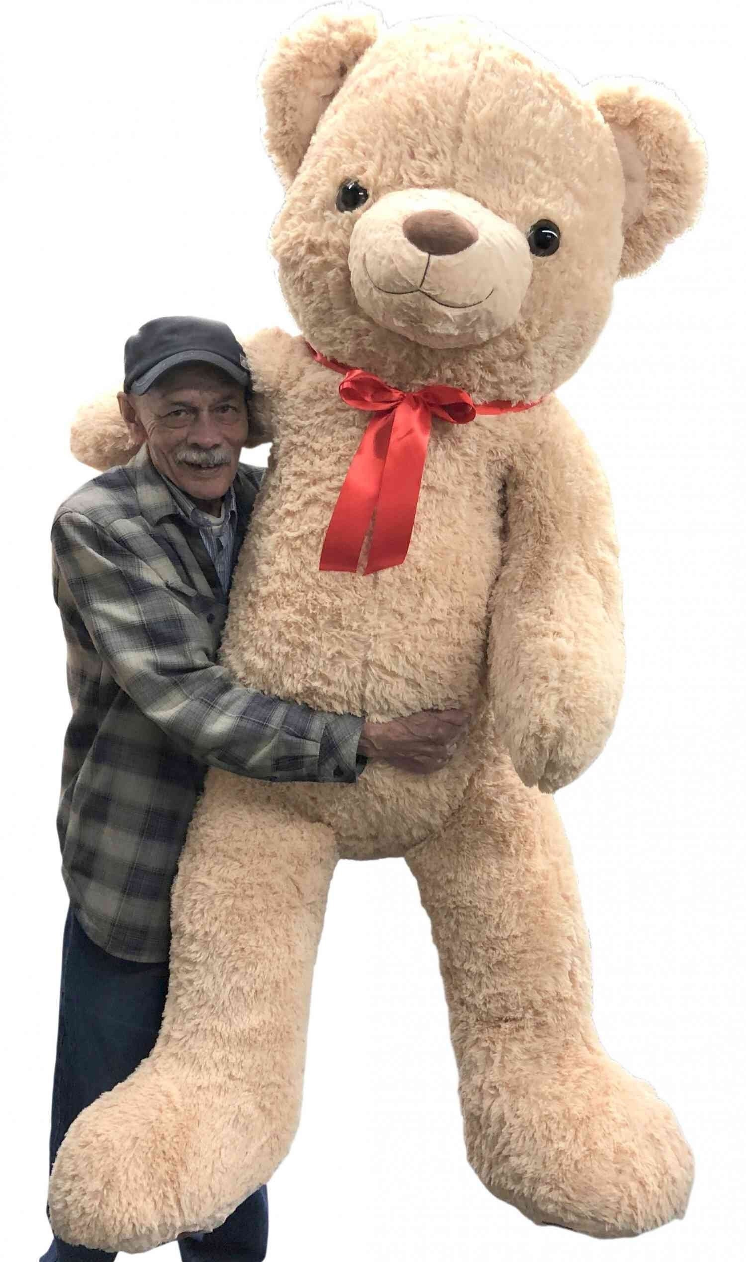 Giant Beige Teddy Bear 6ft Soft Huge Stuffed Animal Big Plush - Etsy