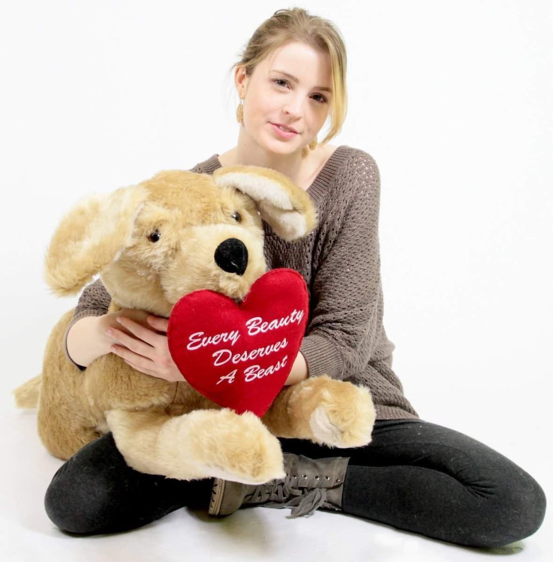 American Made Giant Stuffed Dog 42 Inch Soft Romantic Golden - Etsy