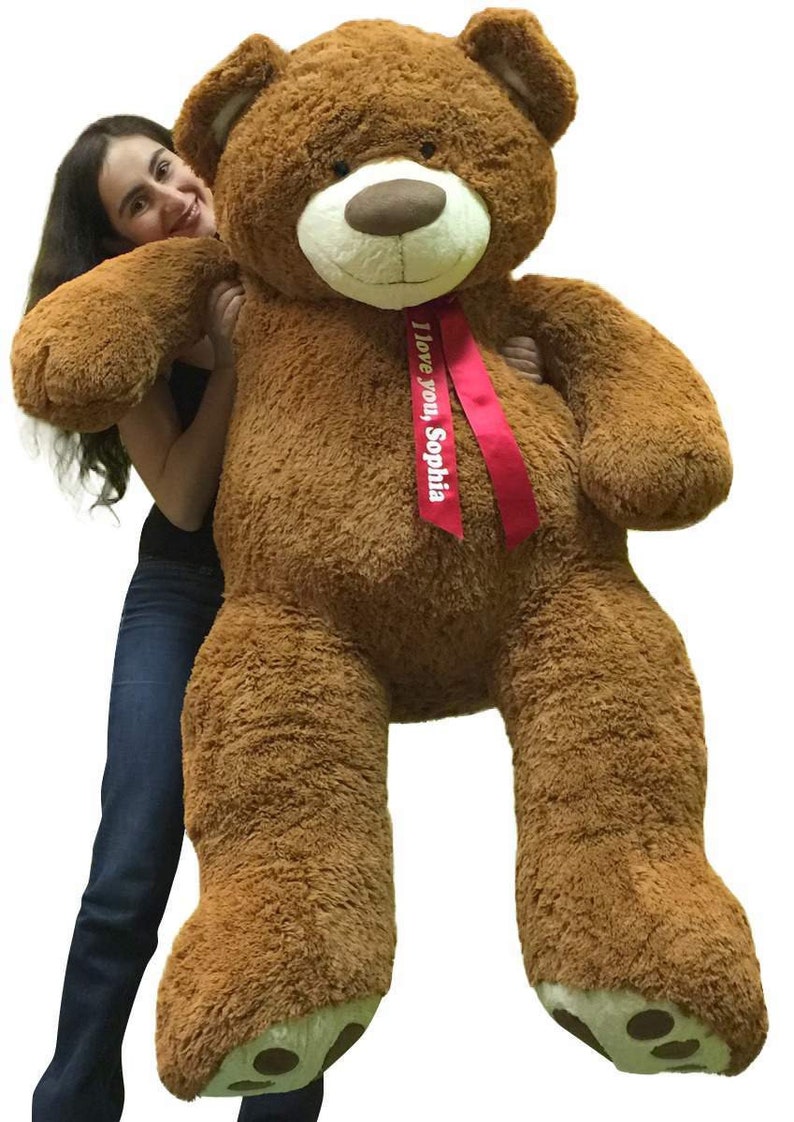 Personalized 5 Foot Very Big Smiling Teddy Bear Five Feet Tall Cookie ...