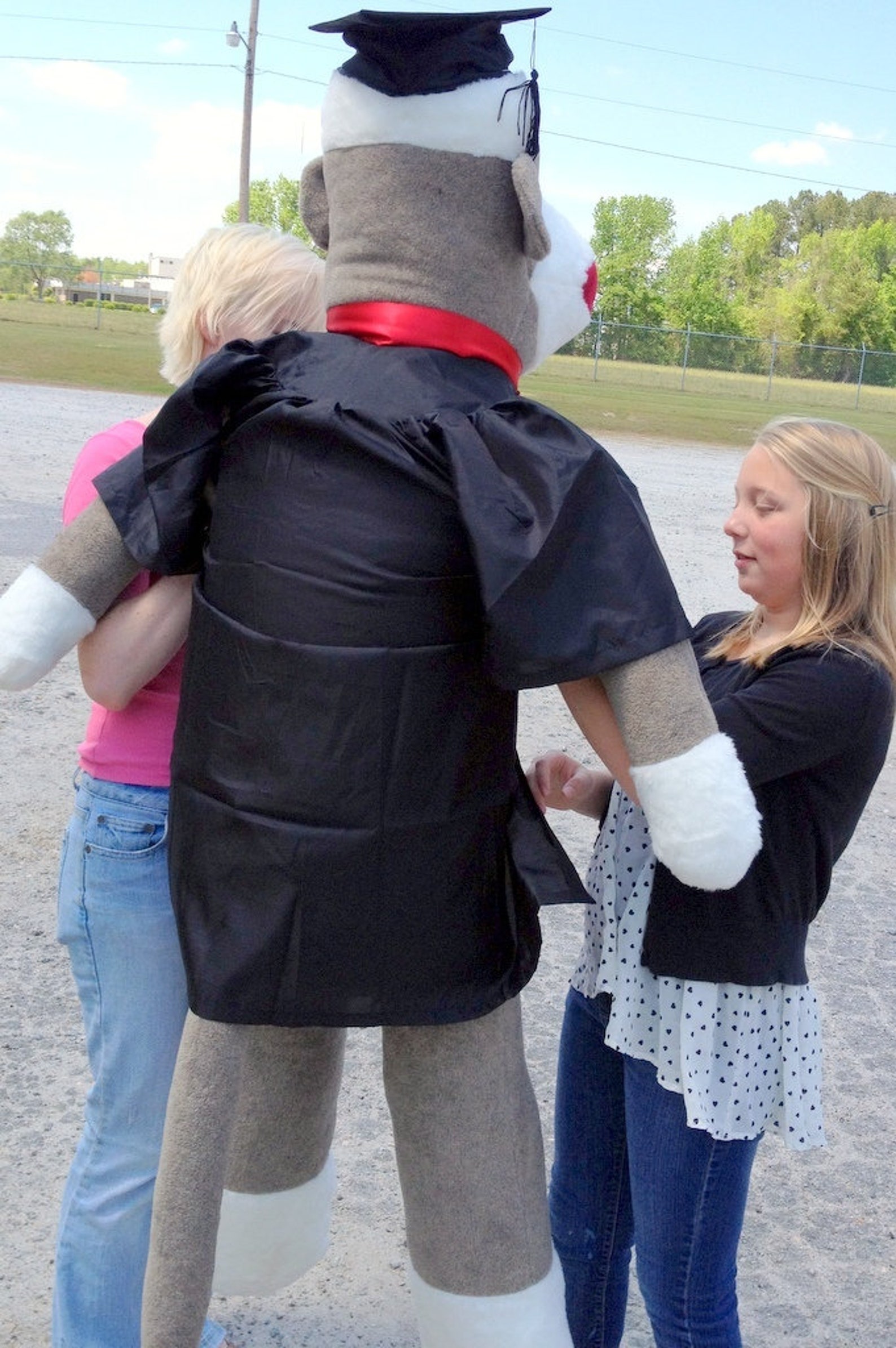 72 Inch Big Plush Giant Graduation Sock Monkey 6 Feet Wears - Etsy