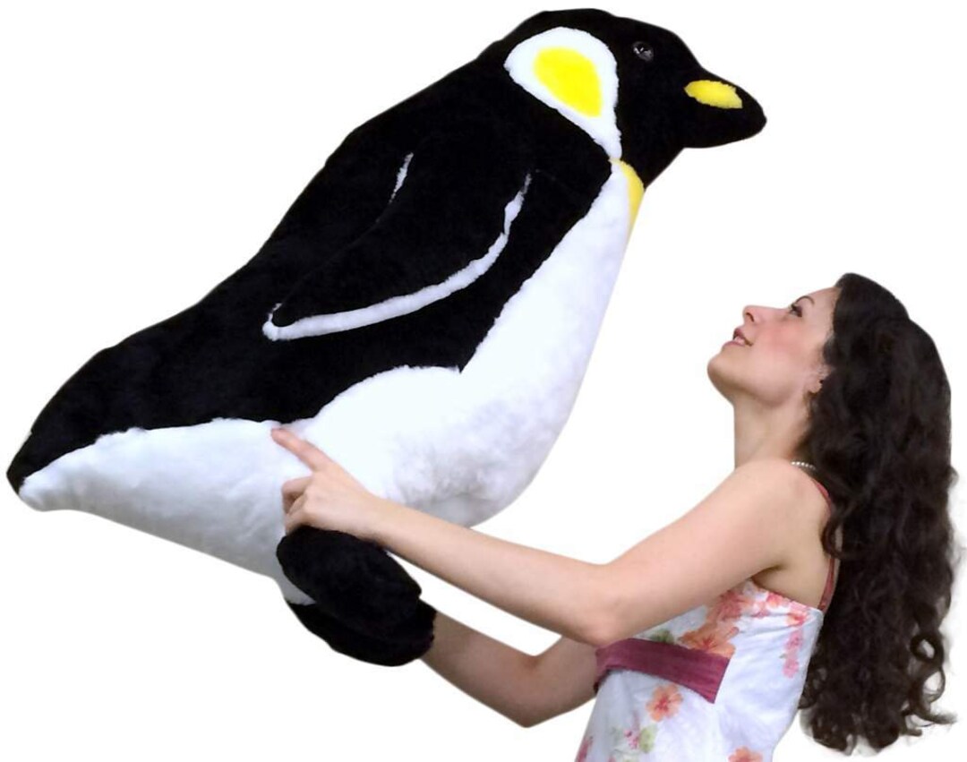 American Made Giant Stuffed Penguin 30 Inches 76 Cm Big Soft Stuffed ...