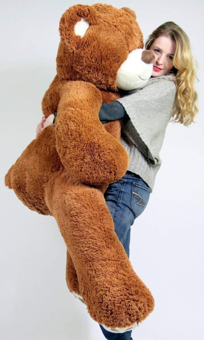5 Foot Very Big Smiling Teddy Bear Five Feet Tall Caramel | Etsy