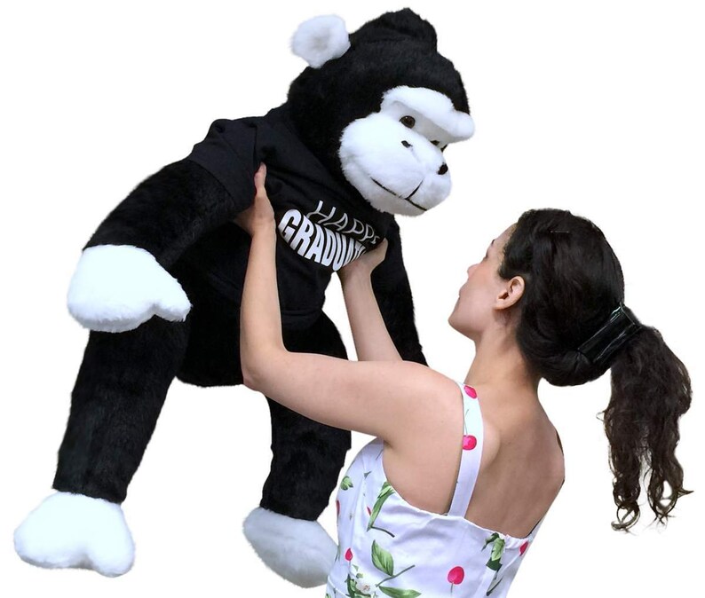 Happy Graduation Giant Stuffed Gorilla 40 Inch Big Plush Soft - Etsy