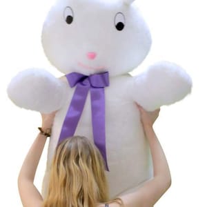 American Made Giant Stuffed Bunny 60 Inch Soft Big Plush 5 Foot Rabbit ...