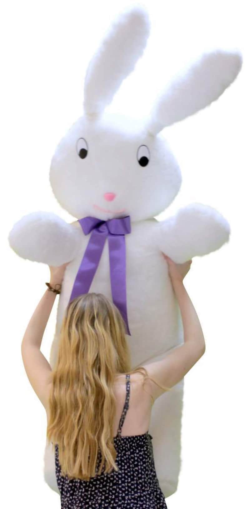 American Made Giant Stuffed Bunny 60 Inch Soft Big Plush 5 - Etsy