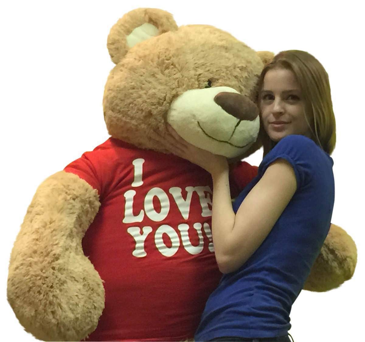 I Love You Giant 5 Foot Teddy Bear Soft 60 Inch Wears I Love - Etsy