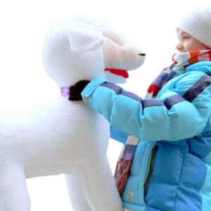 American Made Giant Stuffed Lamb 34 Inch Soft Plush Sheep Made in USA ...