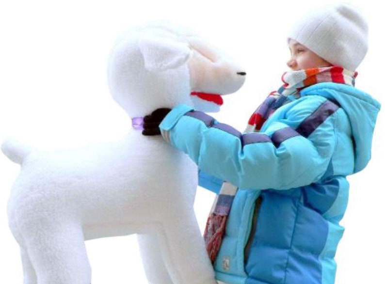 American Made Giant Stuffed Lamb 34 Inch Soft Plush Sheep Made in USA ...