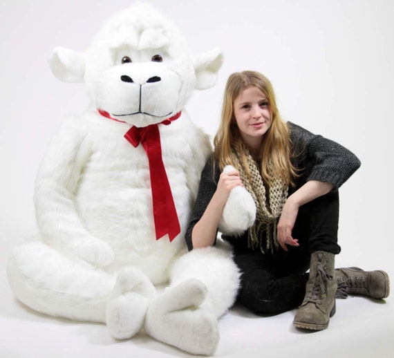 American Made White 6 Foot Giant Stuffed Gorilla 72 Inch Soft - Etsy