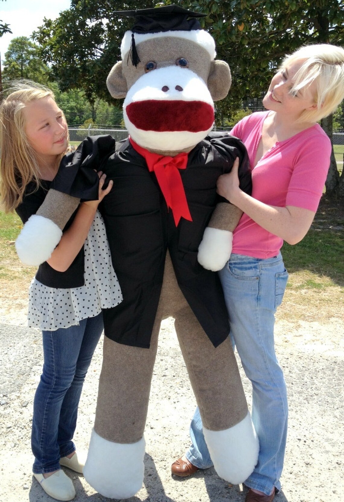 72 Inch Big Plush Giant Graduation Sock Monkey 6 Feet Wears - Etsy