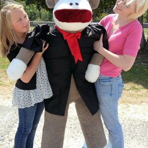 72 Inch Big Plush Giant Graduation Sock Monkey 6 Feet Wears Graduation ...