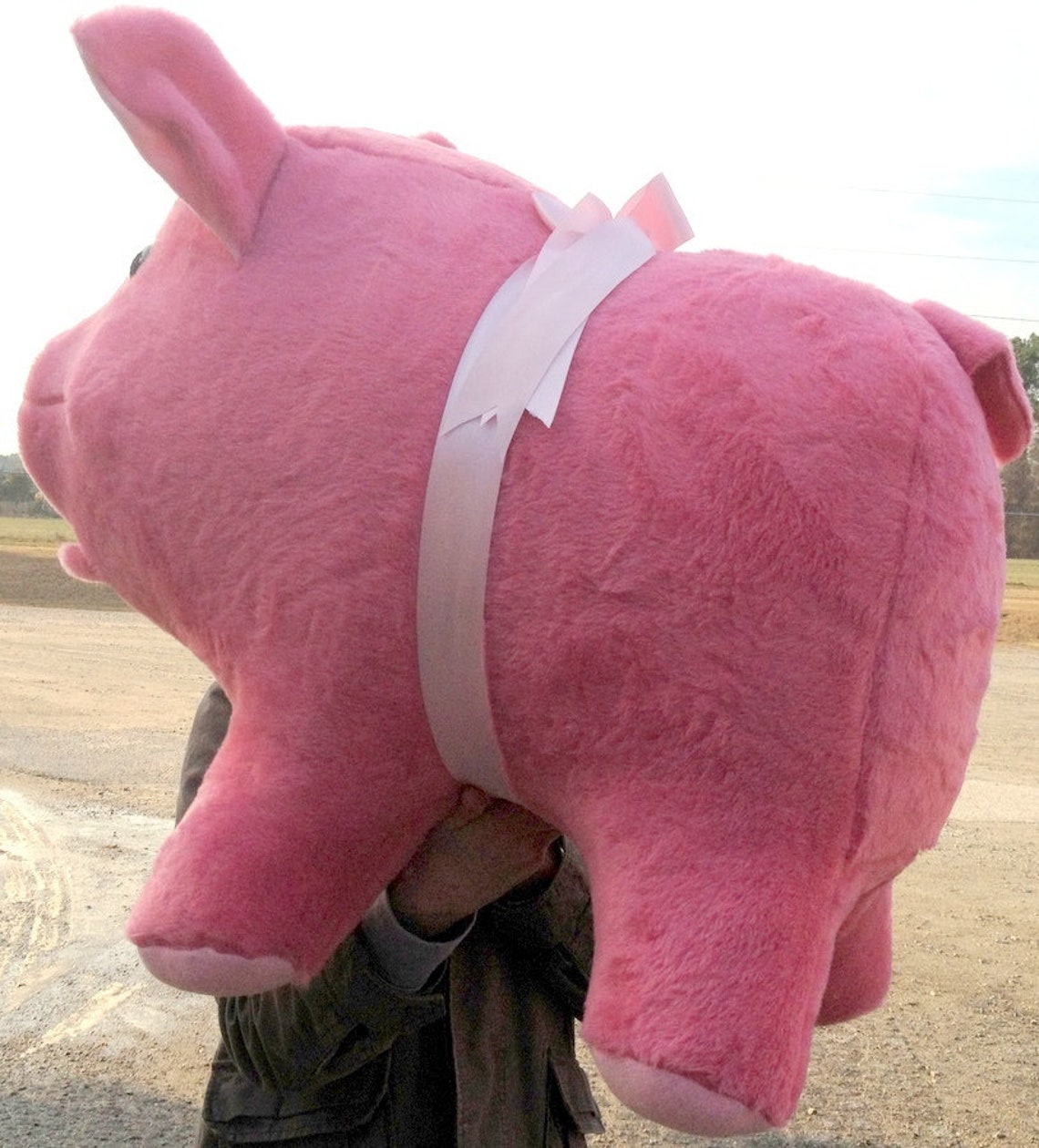 Giant Stuffed Pink Pig 32 Inches Soft Made in Theusa America - Etsy