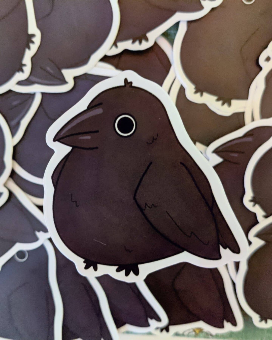 Chonky Crow Sticker / Laptop Sticker / Hydroflask Sticker / Crow ...