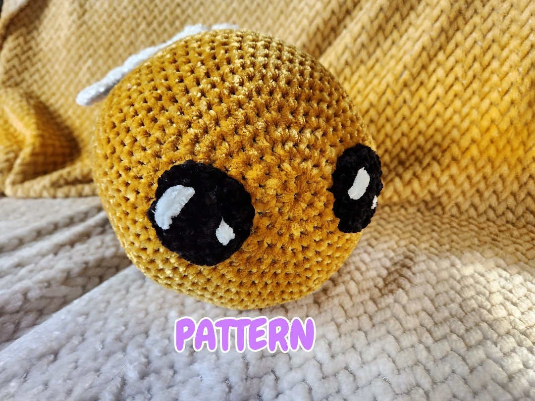 PATTERN/INSTRUCTIONS Chonk Bee Plush, Plush Pattern, Bee Pattern ...