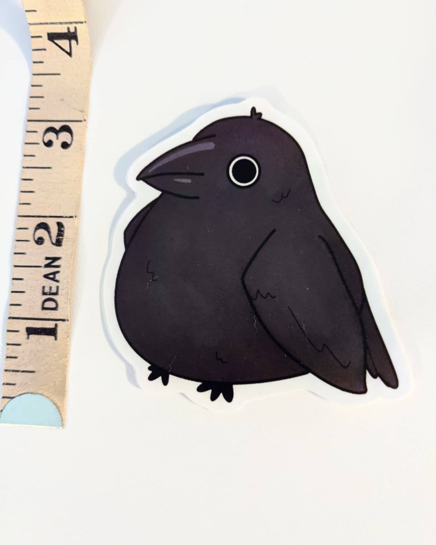 Chonky Crow Sticker / Laptop Sticker / Hydroflask Sticker / - Etsy