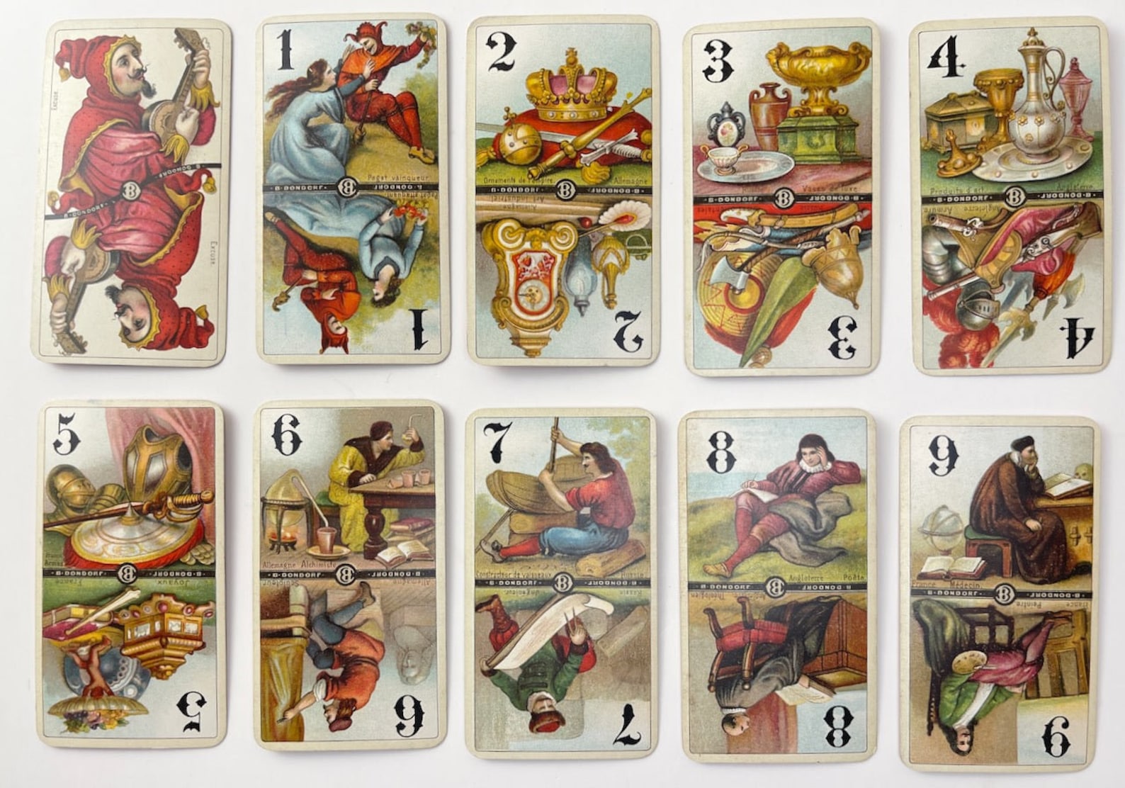 C.1930 Dondorf Tarot Microscopique 77/78 Cards - Etsy