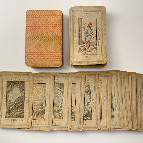 Antique Tarot Cards - Etsy
