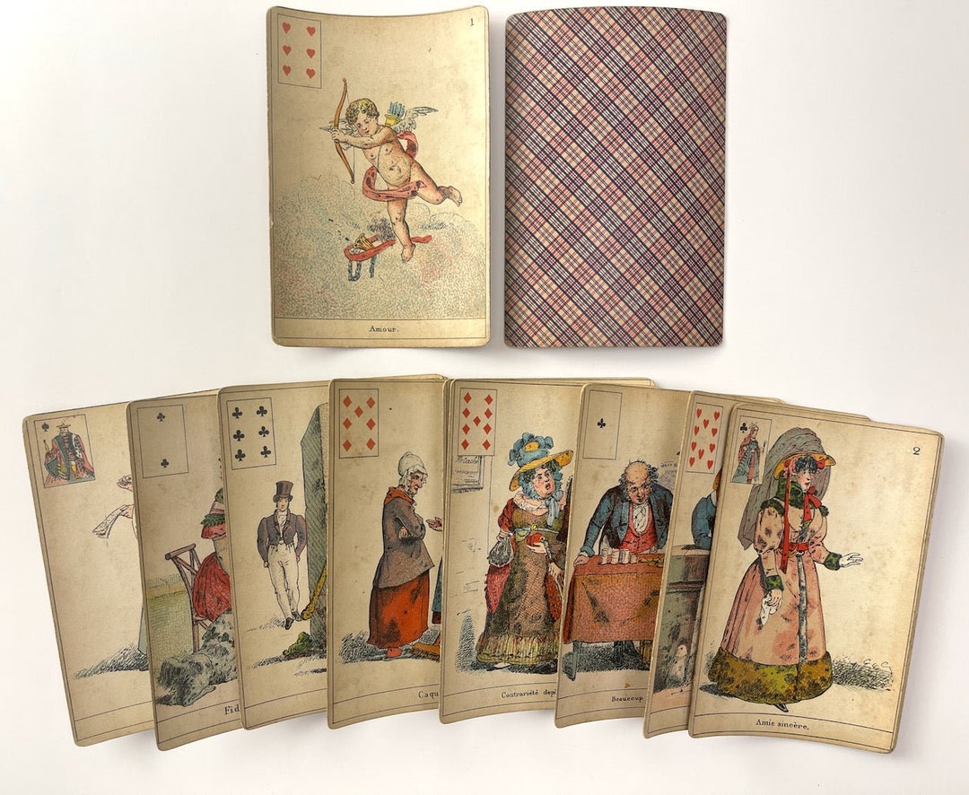 C.1890 Grand Sybil Des Salons Lenormand Fortune Telling Cards Paris ...