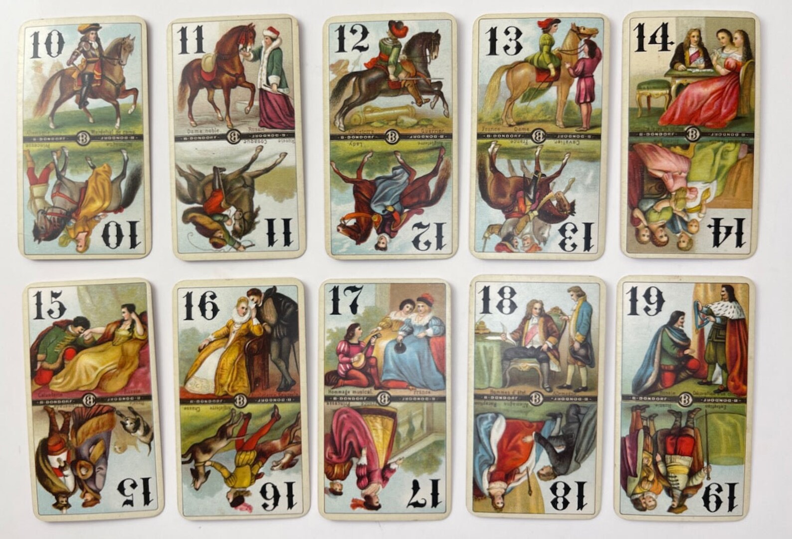 C.1930 Dondorf Tarot Microscopique 77/78 Cards - Etsy