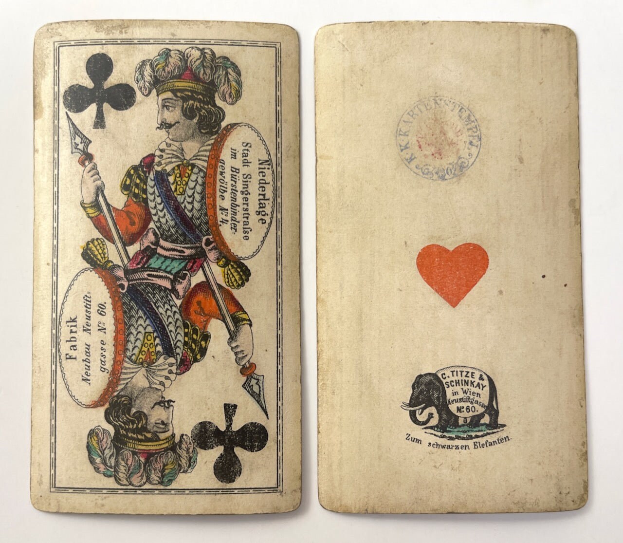 C.1885 Austrian Tarock Tarot Titze & Schinkay 53/54 Vienna - Etsy